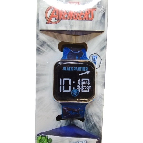 Marvel | Accessories | 2 Marvel Black Panther Advengers Led Watch ...
